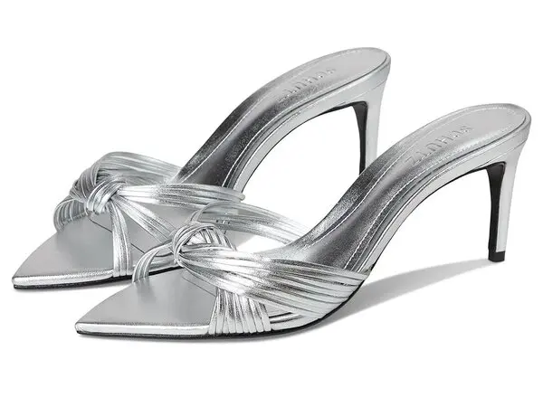 Schutz Renee Mule Sandals - Silver