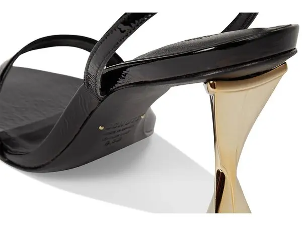 Schutz Elisha Patent Leather Sculptural High Heel Sandals