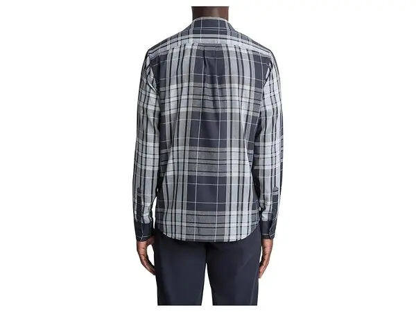 Vince Dunluce Plaid Separate Placket Long Sleeve Shirt Clothing Coastal/blanco - Multi