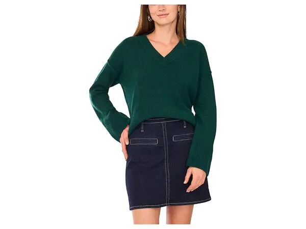 Vince Camuto Wide Sleeve High-low V-neck Sweater