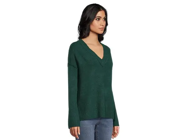 Vince Camuto Wide Sleeve High-low V-neck Sweater
