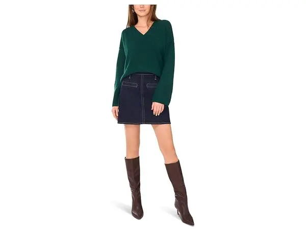 Vince Camuto Wide Sleeve High-low V-neck Sweater