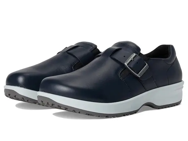 BIRKENSTOCK Caris Pro Leather Slip-on Shoes - Navy