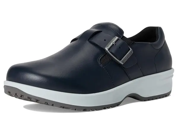 BIRKENSTOCK Caris Pro Leather Slip-on Shoes - Navy