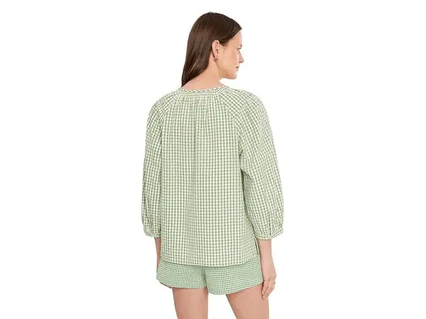 Vince Camuto Tie Neck Peasant Sleeve Blouse