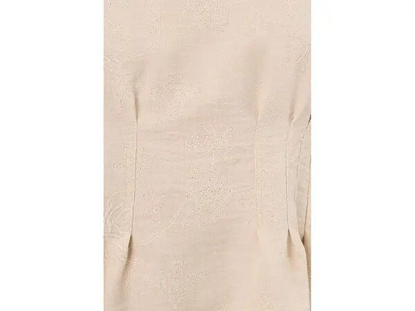 Vince Camuto Short Sleeve Pleated Waist Blouse - Gray