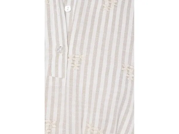 Vince Camuto Striped Puff Sleeve Mini Dress