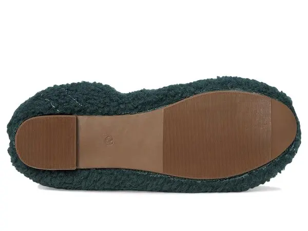 Eberjey Sherpa Slip-on Slippers - Green