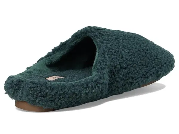 Eberjey Sherpa Slip-on Slippers - Green