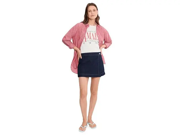 Madewell Denim Wrap Mini Skort