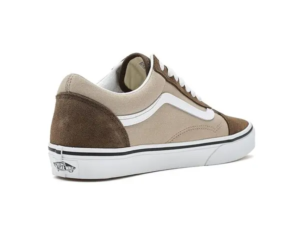 VANS Old Skool Checkerboard Skate Shoes - Brown
