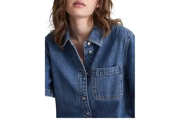 Madewell Airy Denim Boxy Mini Shirtdress