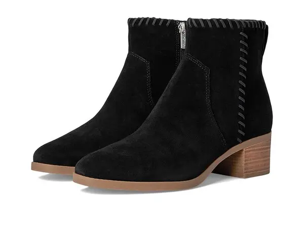 Toms Delilah Suede Ankle Boots - Black