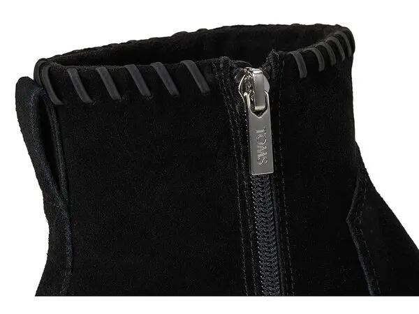 Toms Delilah Suede Ankle Boots - Black