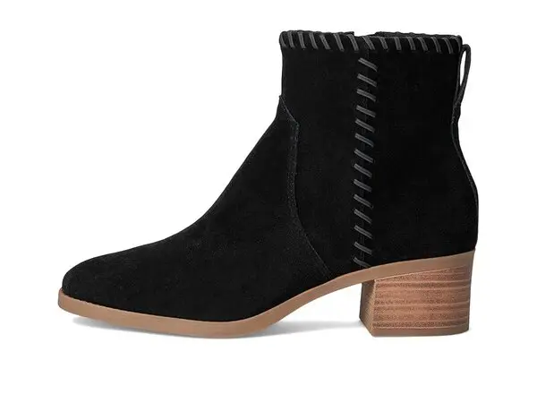 Toms Delilah Suede Ankle Boots - Black