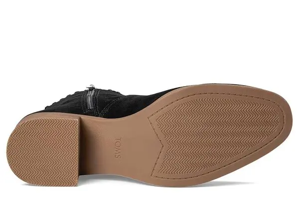 Toms Delilah Suede Ankle Boots - Black