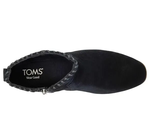 Toms Delilah Suede Ankle Boots - Black