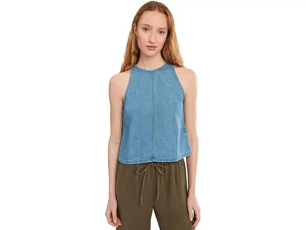 Madewell Airy Denim Halter Top