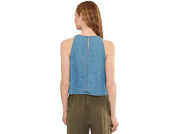 Madewell Airy Denim Halter Top