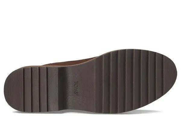 Toms Millie Calf-high Boots With Ribbed Detail And Block Heel - Brown