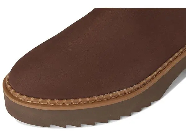 Toms Millie Calf-high Boots With Ribbed Detail And Block Heel - Brown
