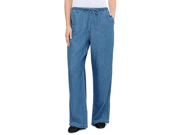 Madewell Wide Leg Denim Pull-on Pants Irving Wash - Blue