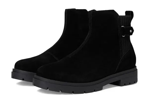 Toms Astrid Suede Lug Sole Boots - Black