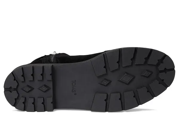 Toms Astrid Suede Lug Sole Boots - Black