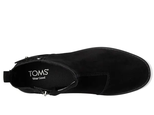 Toms Astrid Suede Lug Sole Boots - Black