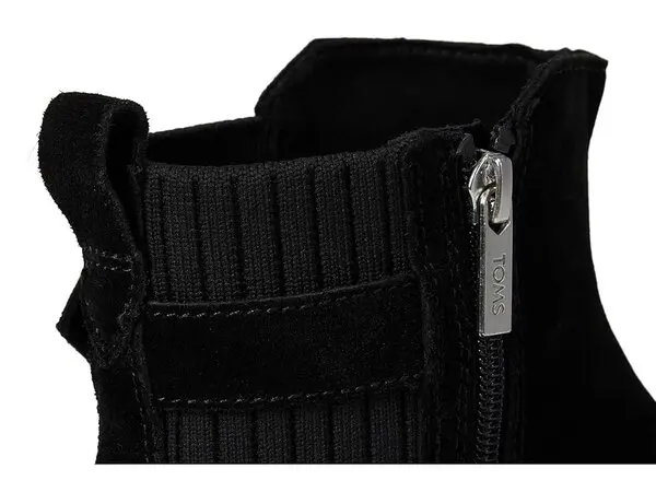 Toms Astrid Suede Lug Sole Boots - Black