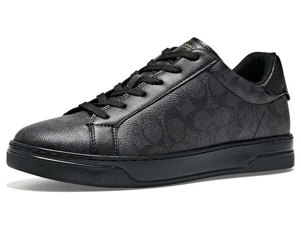 COACH High Line Signature Canvas Lace-up Sneakers - Graphite/black