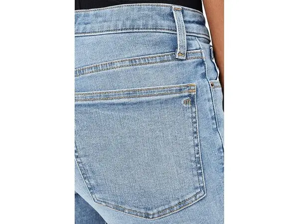 Madewell The Stretch Flare Crop Jean In Coastal Wash - Blue