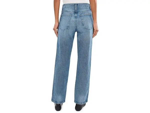 Madewell The Longline Straight Jean In Pickett Wash - Navy
