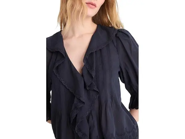 Madewell Ruffled Puff-sleeve Top