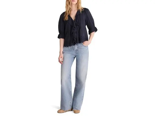 Madewell Ruffled Puff-sleeve Top