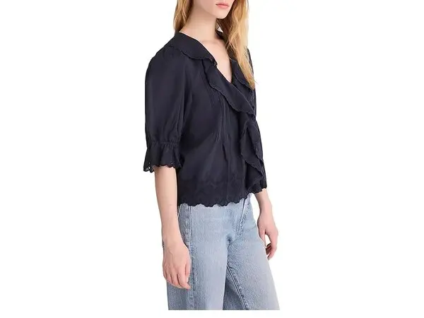 Madewell Ruffled Puff-sleeve Top