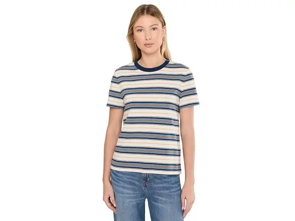 Madewell The Perfect Crewneck Tee Striped Cotton