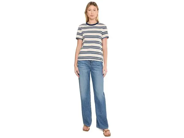 Madewell The Perfect Crewneck Tee Striped Cotton