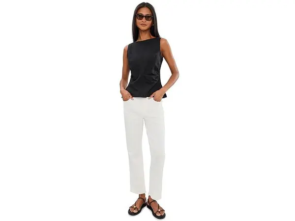 Madewell The Short Dean Easy Straight Jean - White