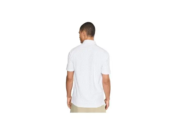 Adidas Ultimate365+ Micro Print Polo Shirt - White