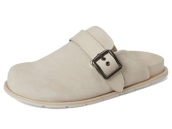 COACH Buckled Suede Clogs