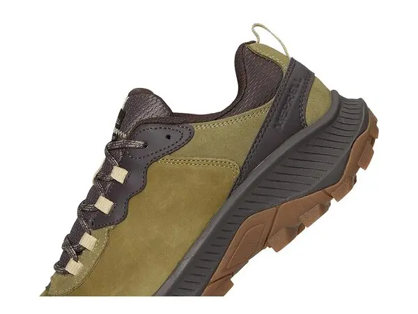 Merrell Speed Strike 2 Leather Lace-up Athletic Shoes - Olive