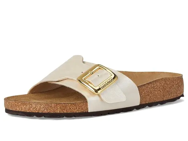 BIRKENSTOCK Catalina Luxe Buckle Graceful Sandals - Bone