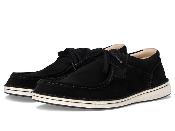 BIRKENSTOCK Pasadena Suede Lace-up Boots - Black