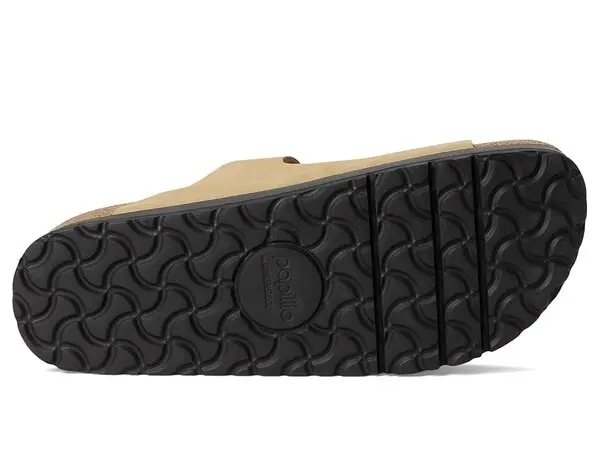 BIRKENSTOCK Florida Platform Nubuck Sandals - Brown