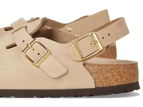 BIRKENSTOCK Tokio Nubuck Clogs - Brown