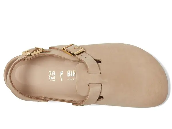 BIRKENSTOCK Tokio Nubuck Clogs - Brown
