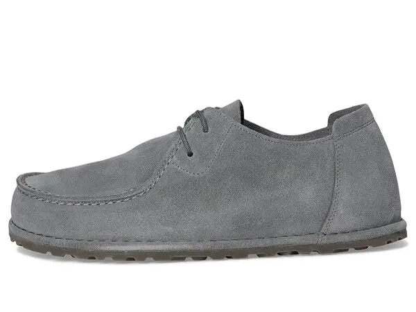 BIRKENSTOCK Utti Lace Up Suede Casual Shoes - Gray