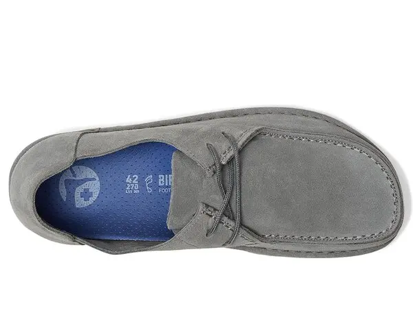 BIRKENSTOCK Utti Lace Up Suede Casual Shoes - Gray
