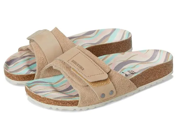 BIRKENSTOCK Oita Printed Footbed Sandals - Brown